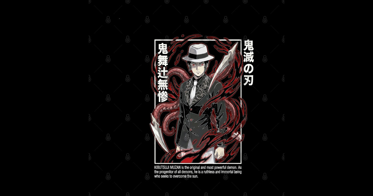 Kibutsuji Muzan Fan Art Demon Slayer - Kibutsuji Muzan - Sticker ...