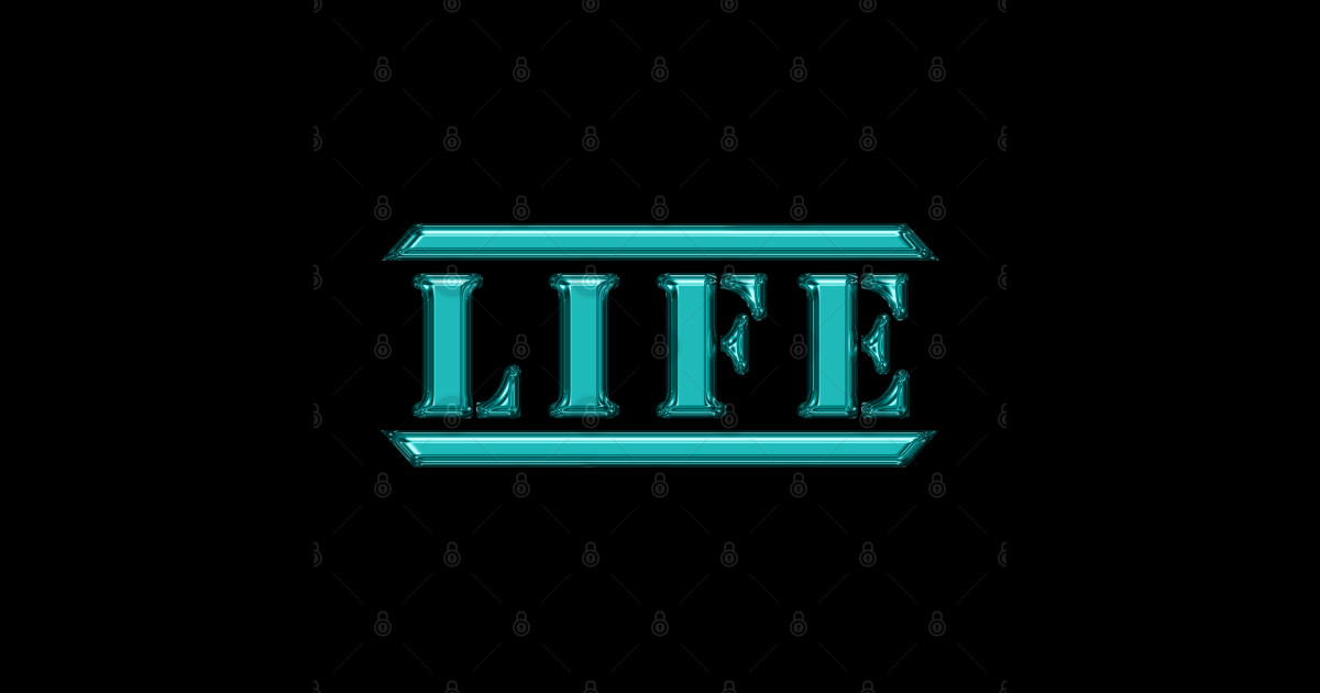 Life Light Blue - Life Word - Sticker | TeePublic