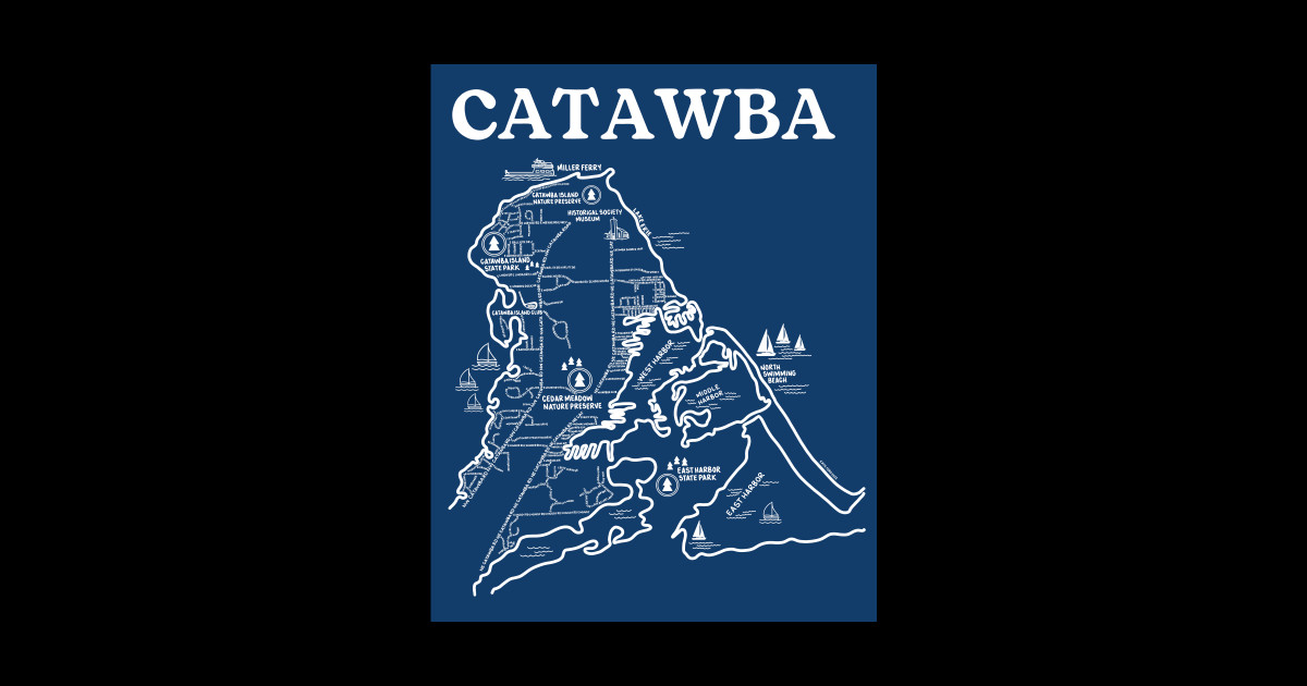 Catawba Map - Catawba - Posters and Art Prints | TeePublic