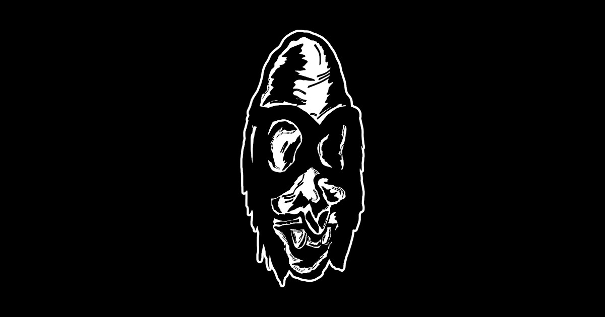 black and white human face - Human Face - Sticker | TeePublic