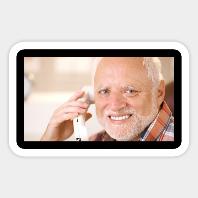 Hide The Pain Harold Meme - Hide The Pain Harold Meme - Sticker | TeePublic