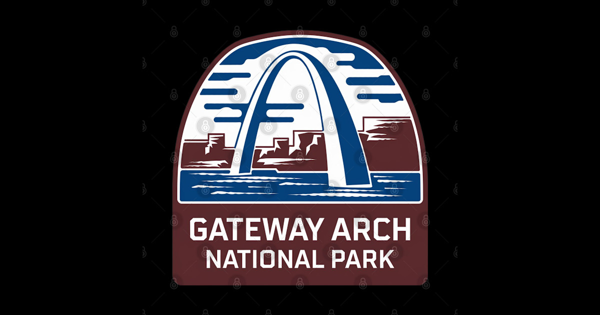 Gateway Arch National Park Travel Emblem - Gateway Arch National Park ...