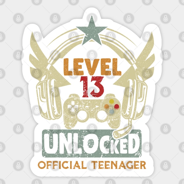 Official Teenager 13th Birthday - Level 13 Unlocked gift - 13th ...