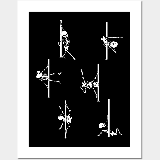 Skeleton Pole Dancing Club - Skeleton - Posters and Art Prints | TeePublic