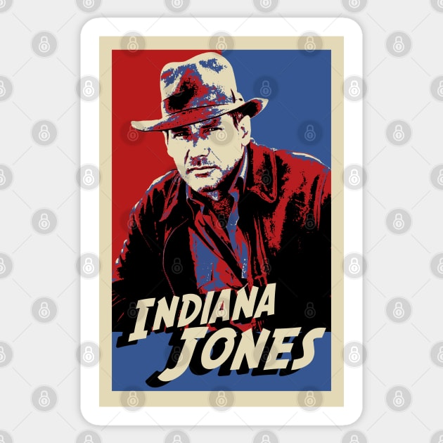 Indiana Jones Pop Art Style - Indiana Jones - Sticker | TeePublic