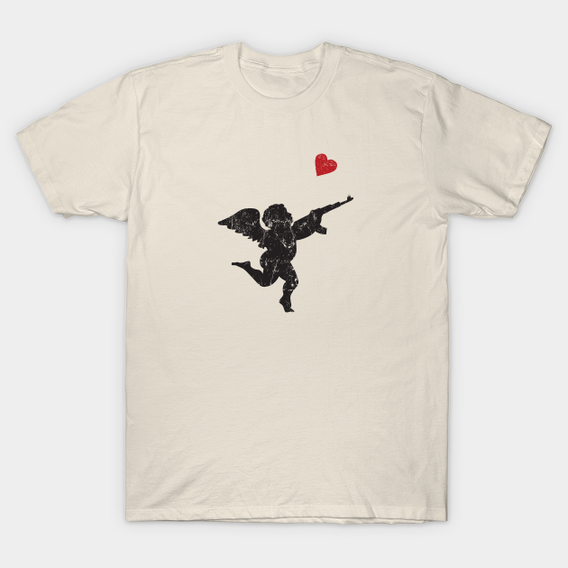 Cupid with a AK-47 - Valentine - T-Shirt | TeePublic