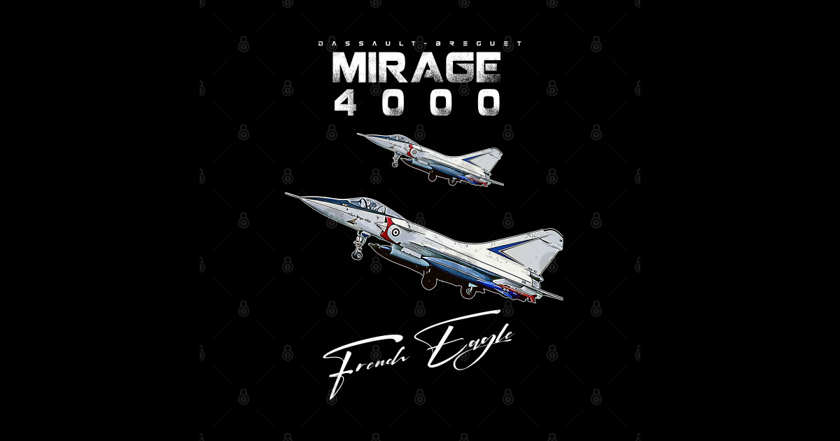 Dassault Mirage 4000 French Vintage long-range interceptor Fighterjet ...