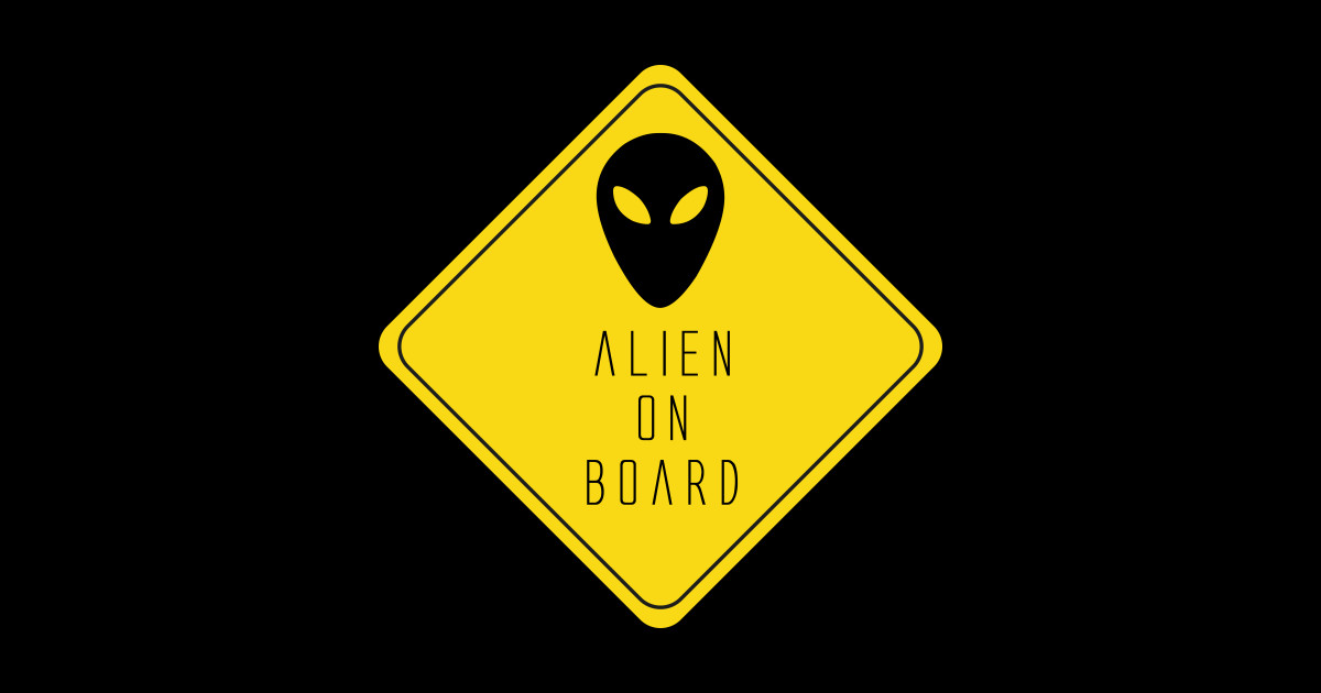 Alien on Board - Heavy Metal - Sticker | TeePublic