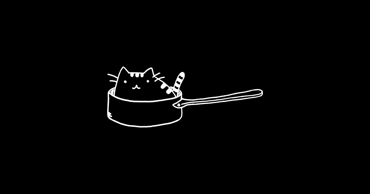 Cat In A Pan - Cat Livers - Sticker | TeePublic