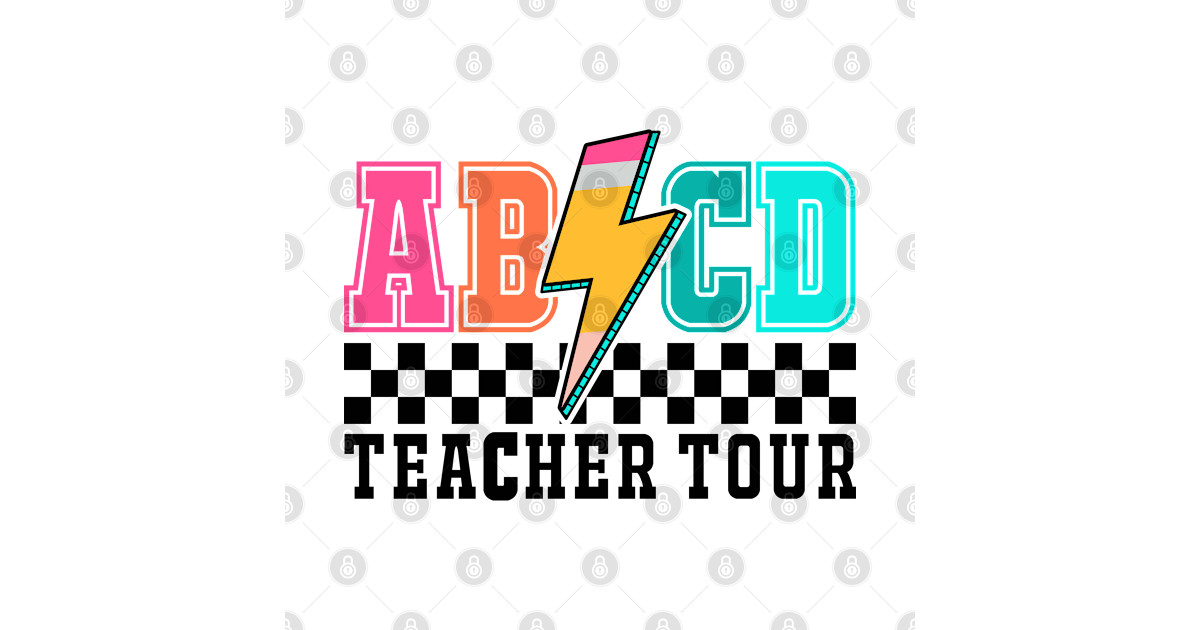 ABCD Teacher Tour Funny Lesson Looking Cool Wake Up Early Study Retro ...