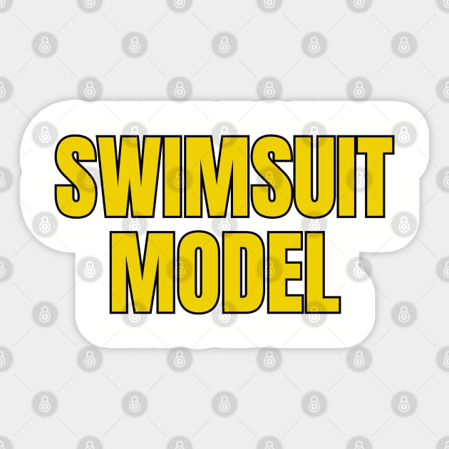 Swimsuit Model - Swimsuit Model - Sticker | TeePublic