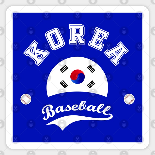 Korea Baseball Team - South Korea Baseball - Sticker | TeePublic