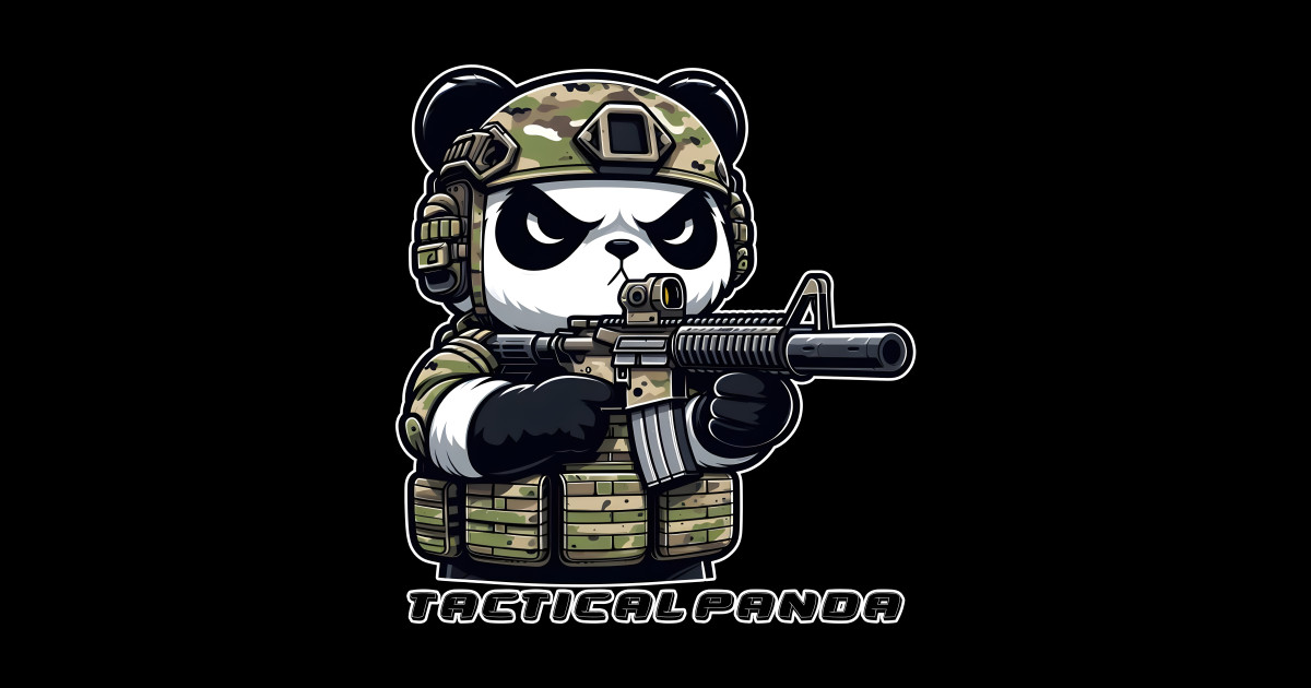 Tactical Panda - Panda - Sticker | TeePublic