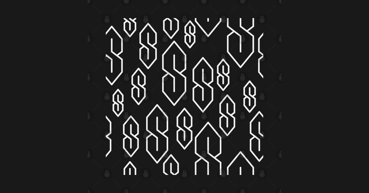 Cool S Symbol Pattern (White) - Cool S - T-Shirt | TeePublic