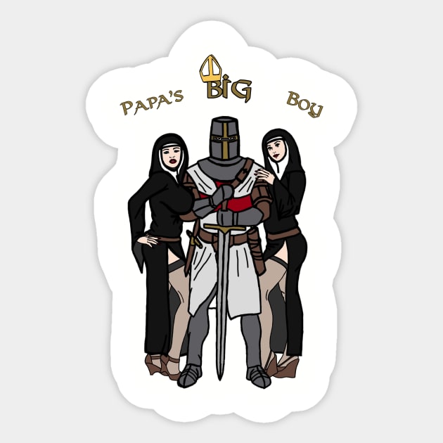 "Papa's big boy" - Big Boy - Sticker | TeePublic
