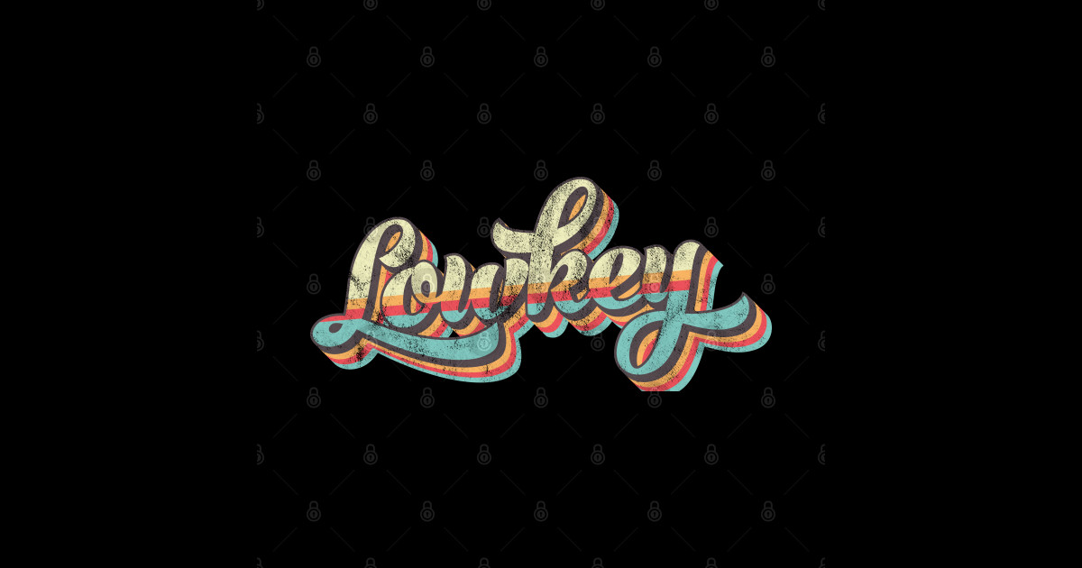 LowKey 70's Retro - Lowkey - Sticker | TeePublic