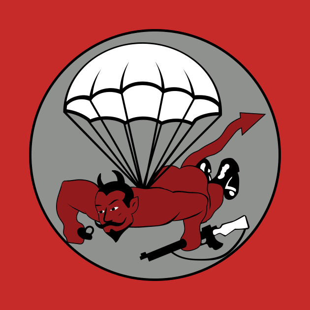 508 Red Devil Logo - Paratroopers - T-Shirt | TeePublic