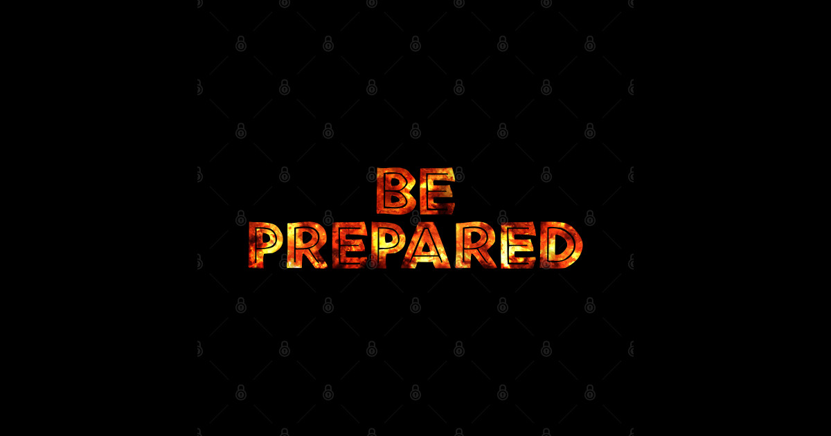 Be Prepared! - Disney - Sticker | TeePublic