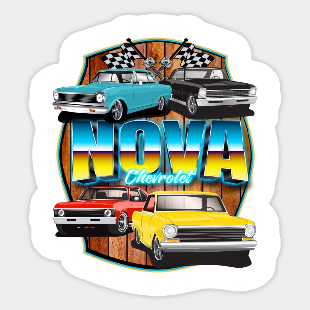Nova Chevrolet Nova Chevy 2 Chevy 11 - Chevrolet Nova Chevy 2 - Sticker ...