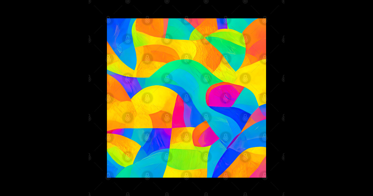 omg pattern abstract background - Colorful Pattern - Sticker | TeePublic