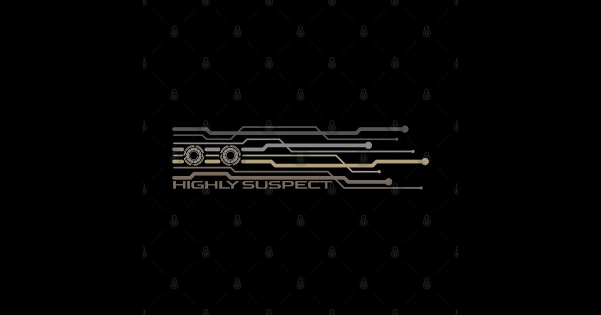 Highly Suspect Circuit Lines - Musician - Sticker | TeePublic