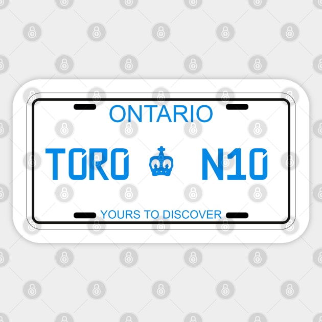 Toronto car license plate - Toronto - Sticker | TeePublic