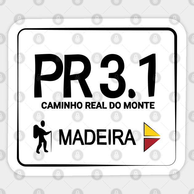 Madeira Island PR3.1 CAMINHO REAL DO MONTE logo - Madeira - Sticker ...