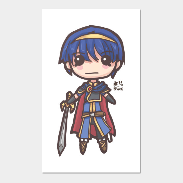 Fire Emblem- Marth Chibi - Marth - Posters and Art Prints | TeePublic