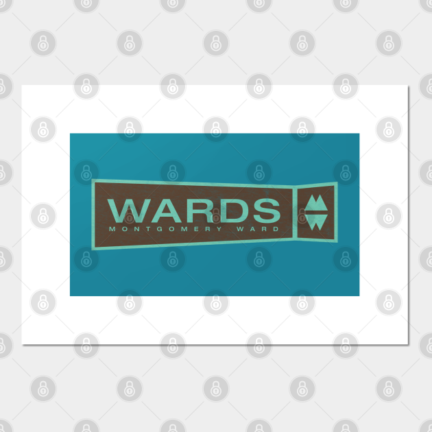 Retro Style Montgomery Ward Logo - Montgomery Ward - Posters and Art ...