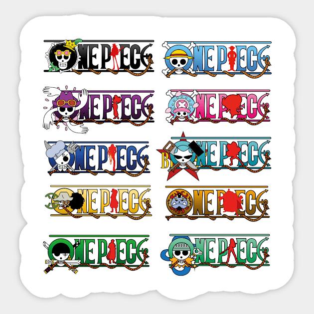 One Piece Logo - One Piece - Sticker | TeePublic