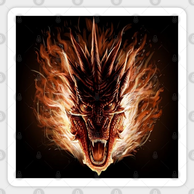 Smaug The Dragon - Smaug The Dragon - Sticker | TeePublic