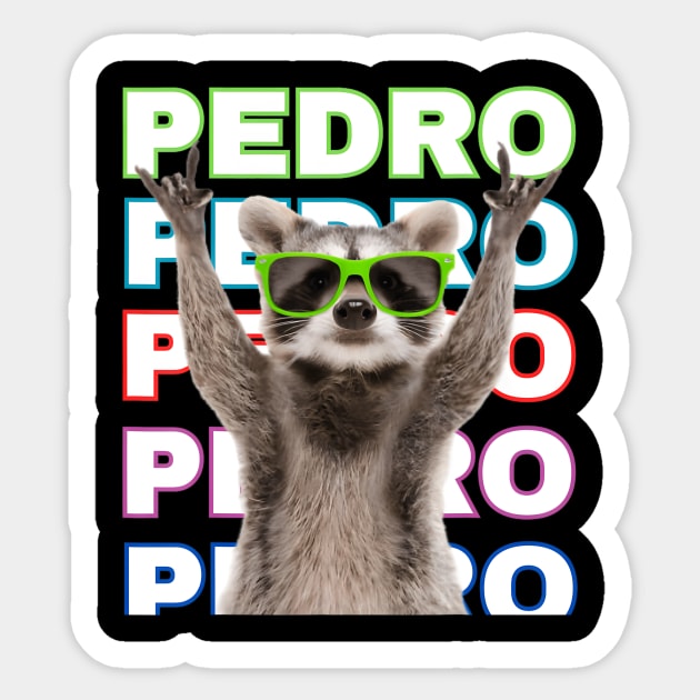 Pedro Pedro Racoon Dance Meme - Pedro Racoon Dance - Sticker | TeePublic