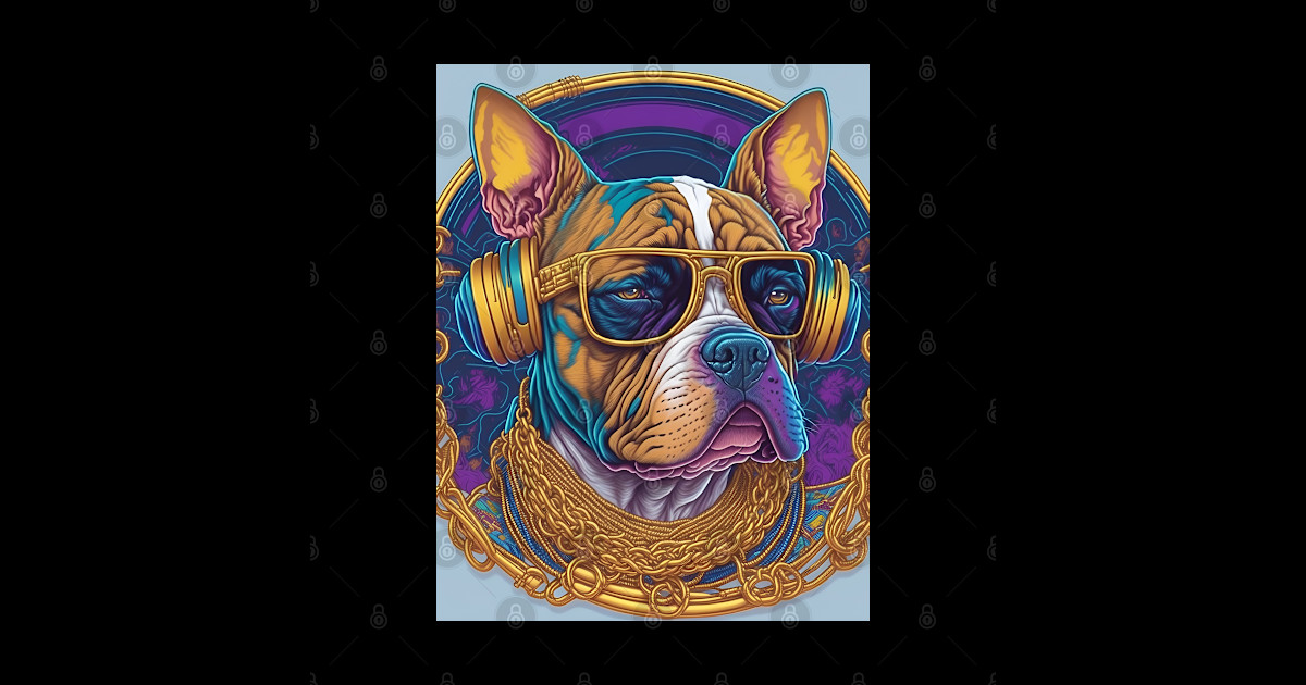 Dog Rapper - Dog - Sticker | TeePublic