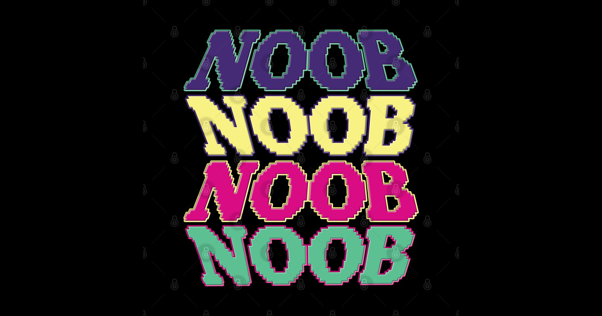 90s Style Noob Gamer - Gamer Gift - Sticker | TeePublic