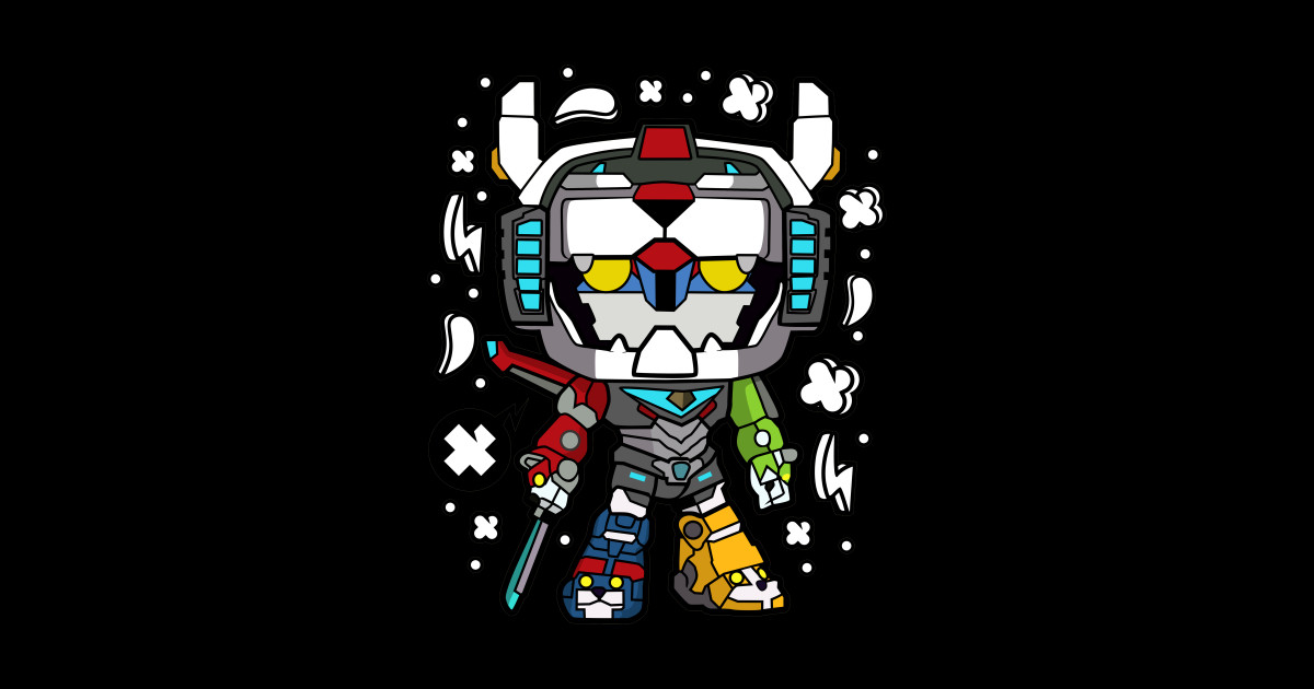 Voltron Legendary Defender Chibi Art Style /// Classic Cartoon Tshirt ...