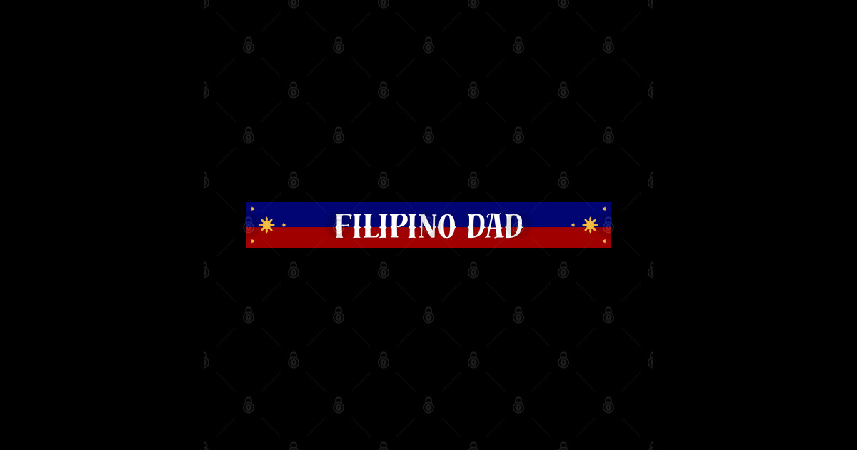 Filipino Dad in Philippine Flag Colors Design - Filipino - Sticker ...