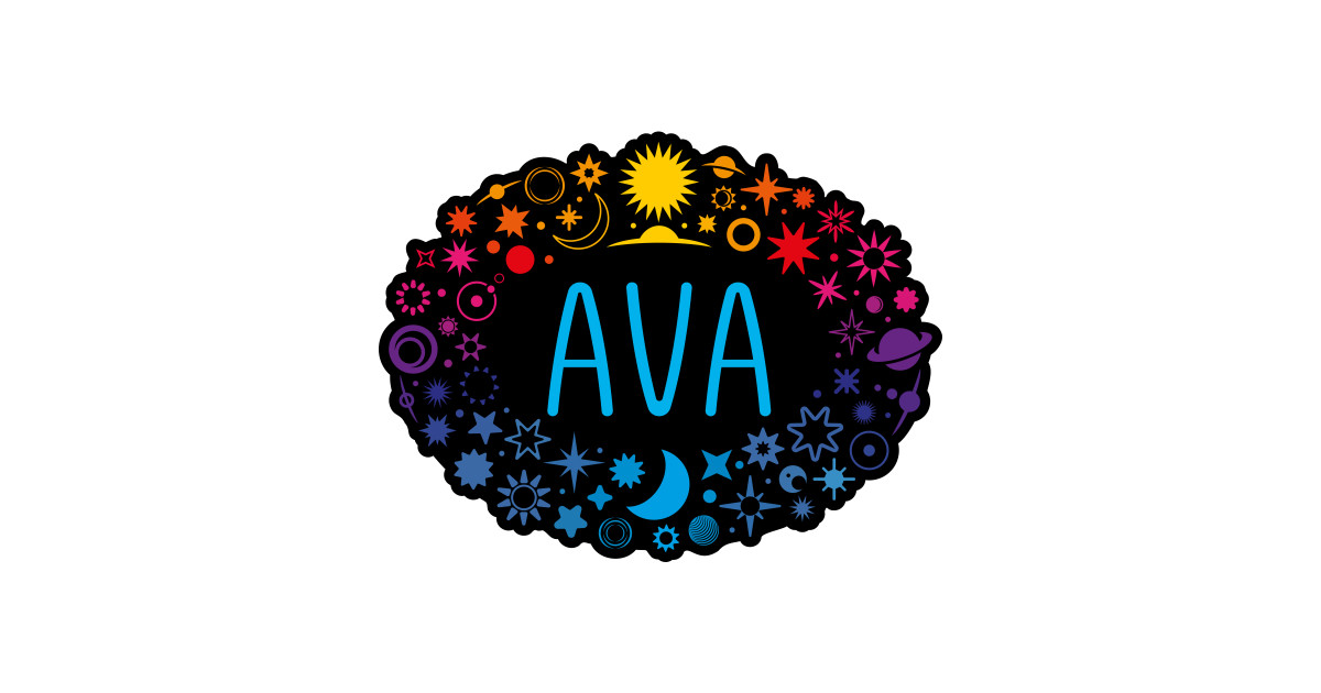 Ava name with stars - Ava - T-Shirt | TeePublic