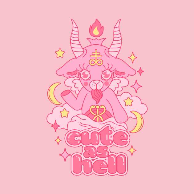 Cute as Hell - Baphomet - T-Shirt | TeePublic