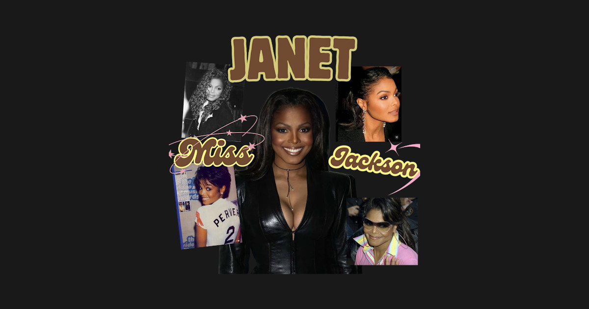 Janet Jackson Retro Graphic - Janet Jackson - T-Shirt | TeePublic