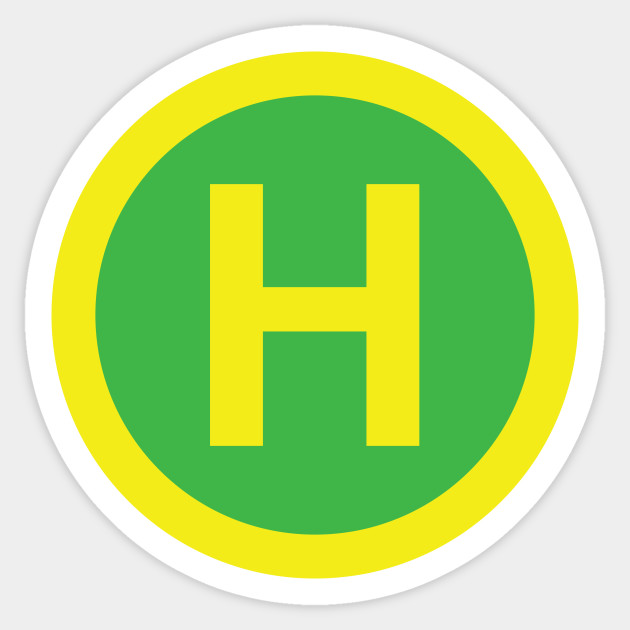 Helipad Sign - Aviation - Sticker | TeePublic