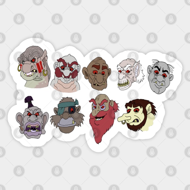 9 evil giants - Bfg - Sticker | TeePublic