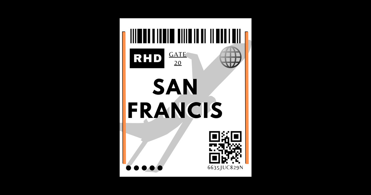 San Francisco Ticket Design - San Francisco Ticket Designs - Posters ...