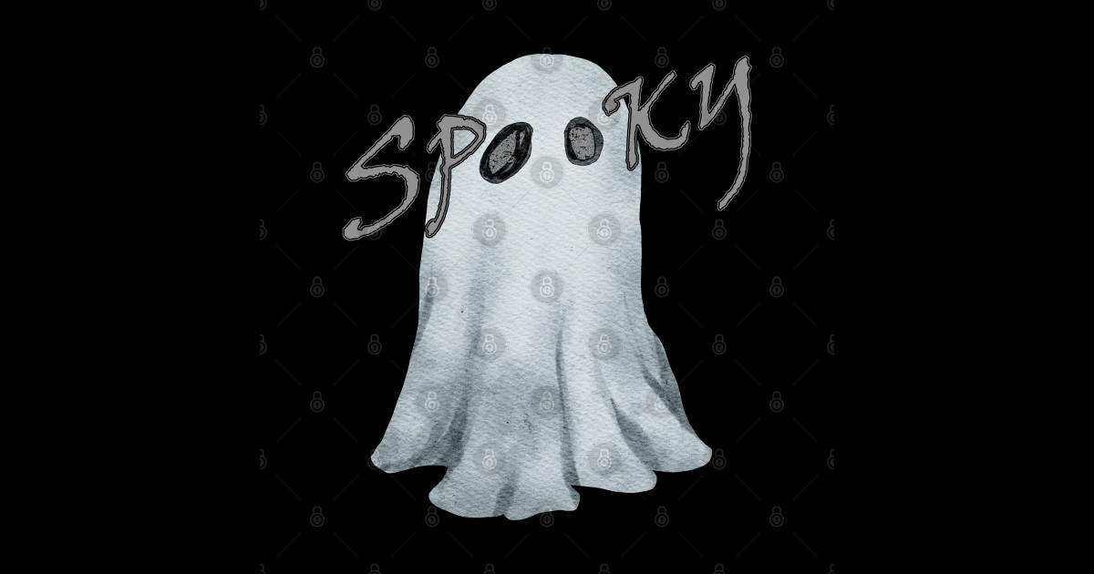 Halloween Spooky Ghost - Halloween - Sticker | TeePublic