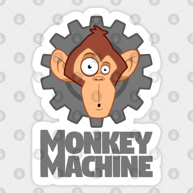 Monkey Machine Logo - Monkey Machine - Sticker | TeePublic