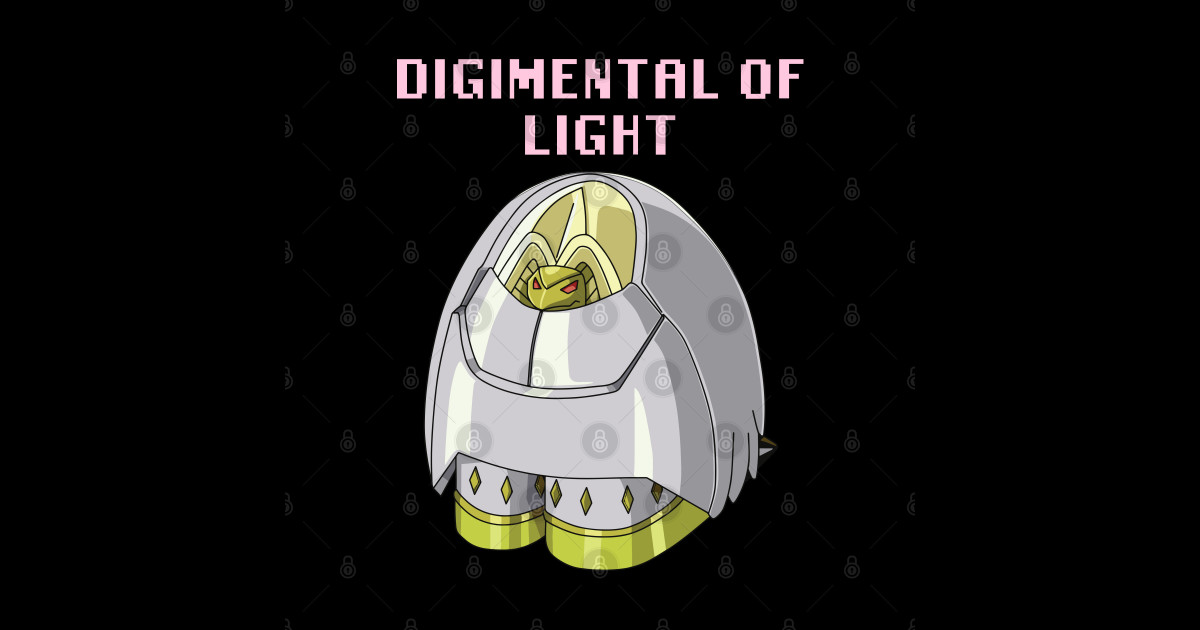 Digimental of Light - Digimon - Sticker | TeePublic