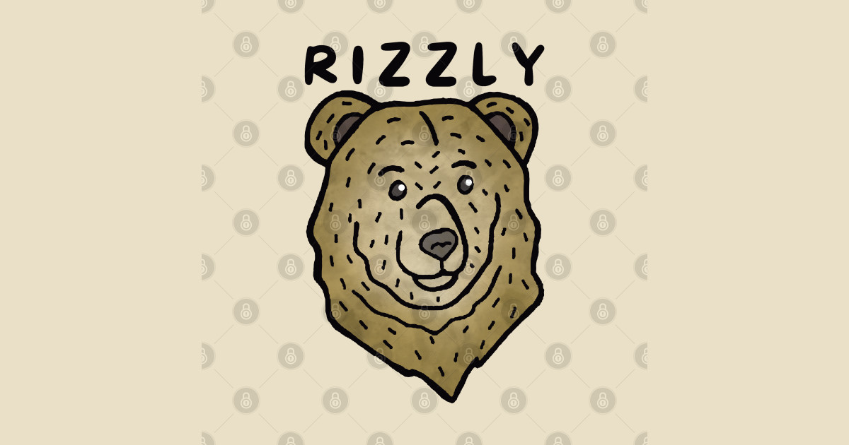 Rizzly Bear Pocket Patch - Rizzly Bear - T-Shirt | TeePublic