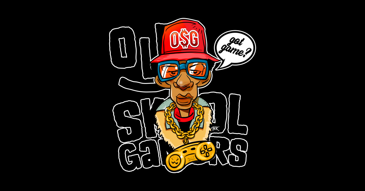 Old Skool Gamers - Gaming - Sticker | TeePublic