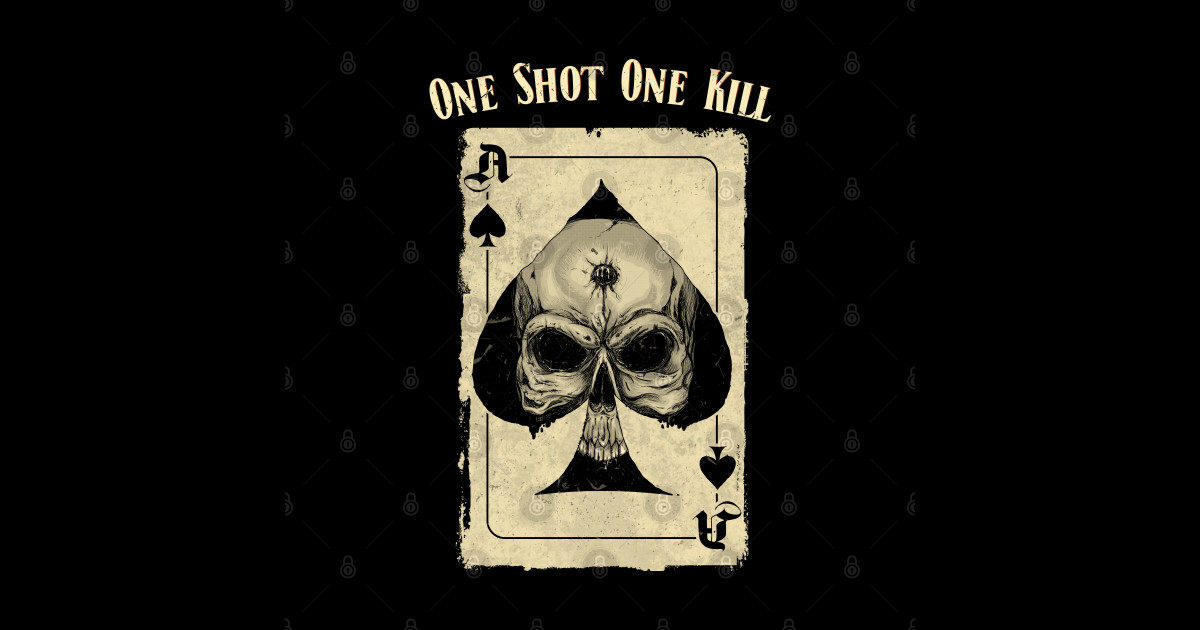 TACTICOOL ACE OF SPADES - One Shot - Sticker | TeePublic