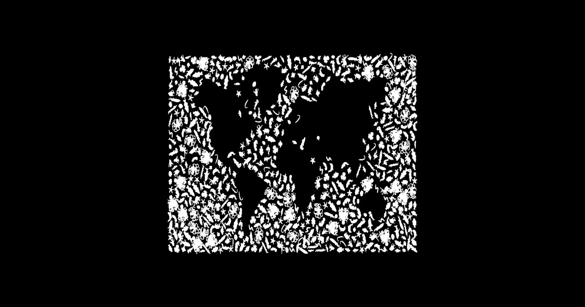 Shark Map - Shark Map - Sticker | TeePublic