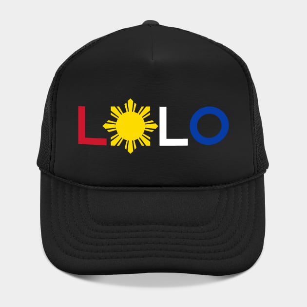 Lolo - Grandfather - Filipino Flag Colors w/Sun - Philippines - Hat ...